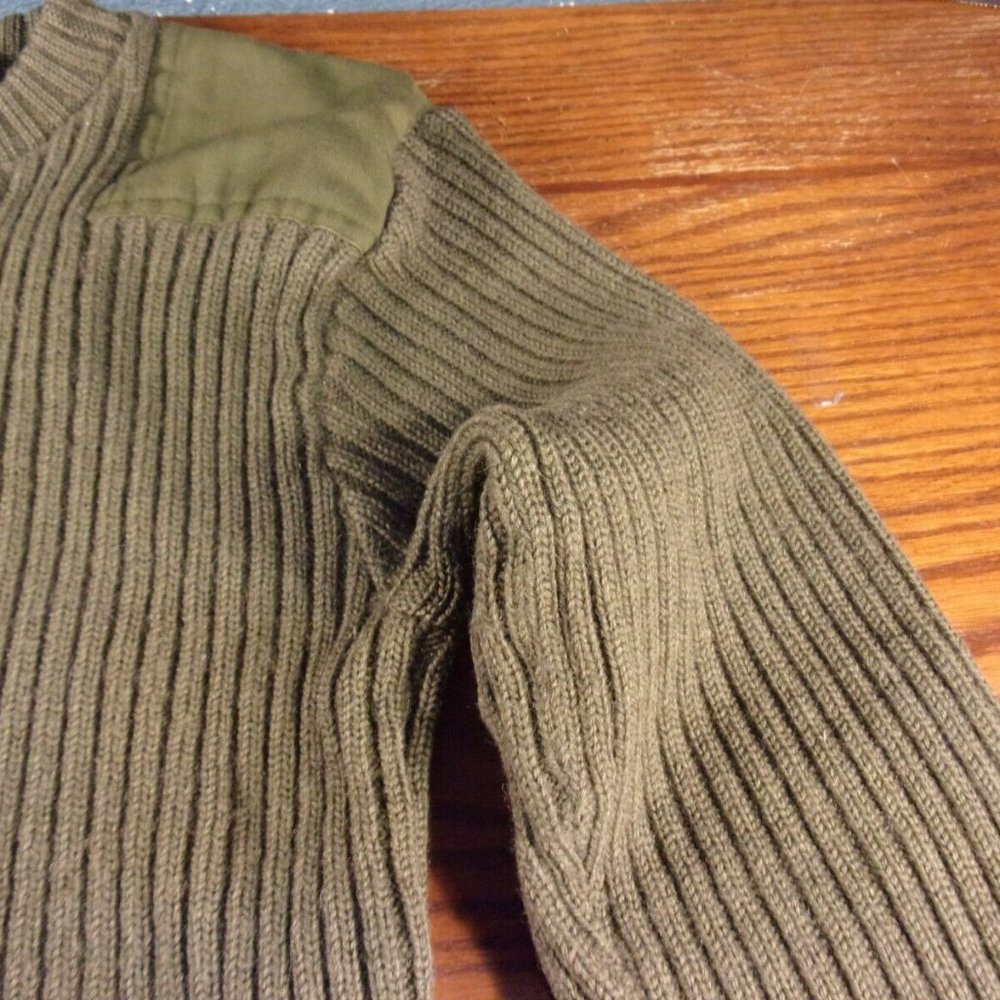Sz40 Us Marine Corps Usmc Green Knit Sweater Service … - Gem